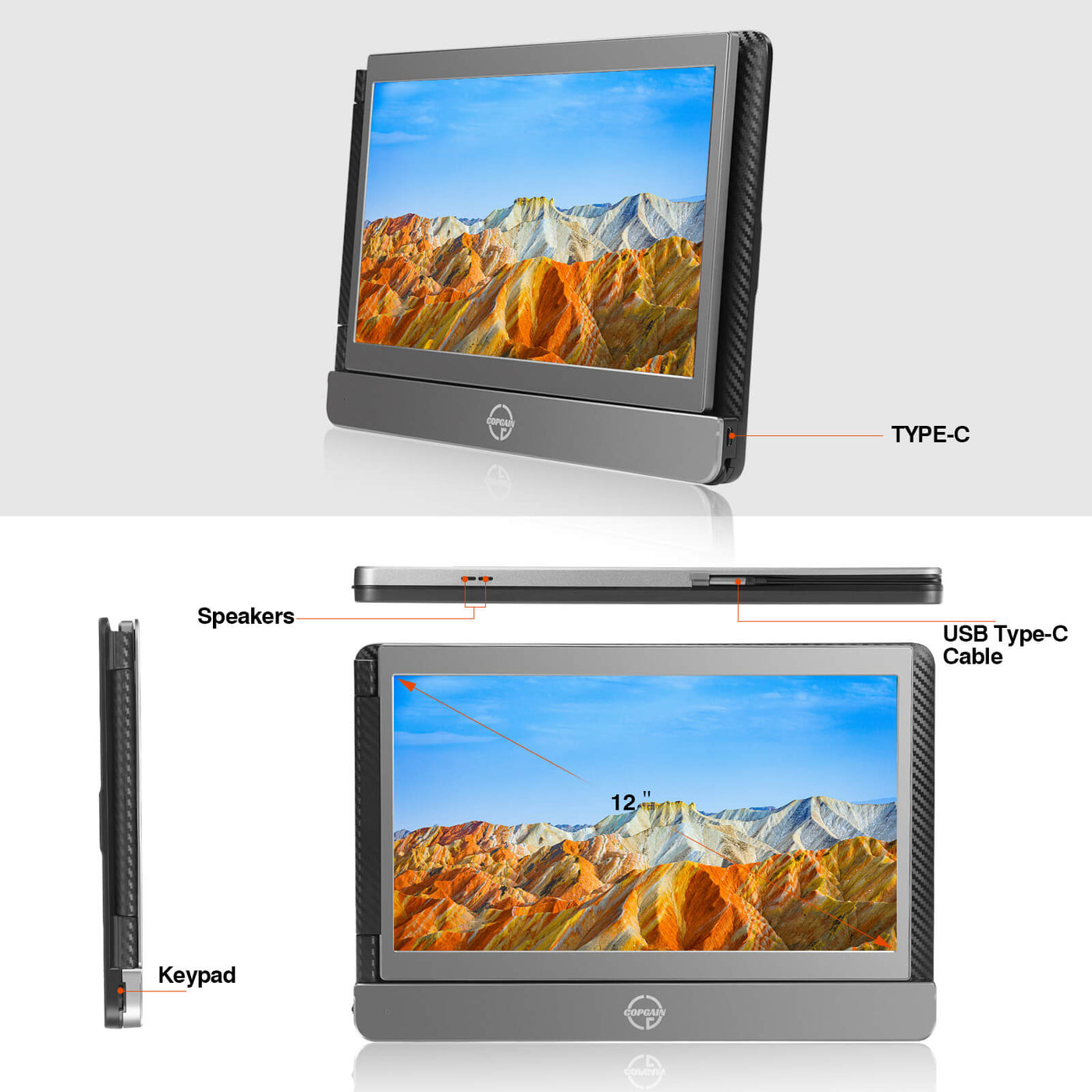 Laptop Screen Extender For MacBook Portable Monitor P1M Series | CopGain